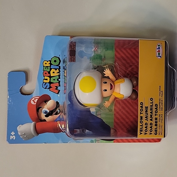 Jakks Pacific | Toys | New Jakks Pacific Super Mario 25 Yellow Toad ...